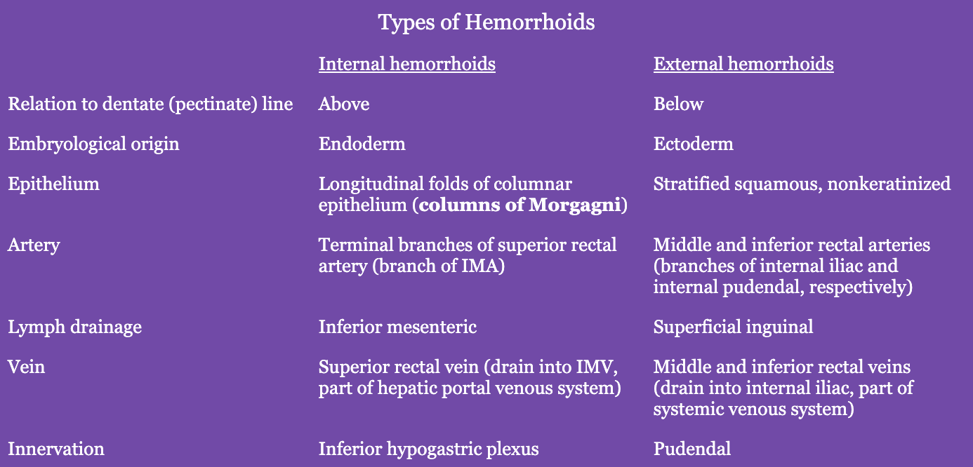 Hemorrhoids, external – SURGERY STUDENT